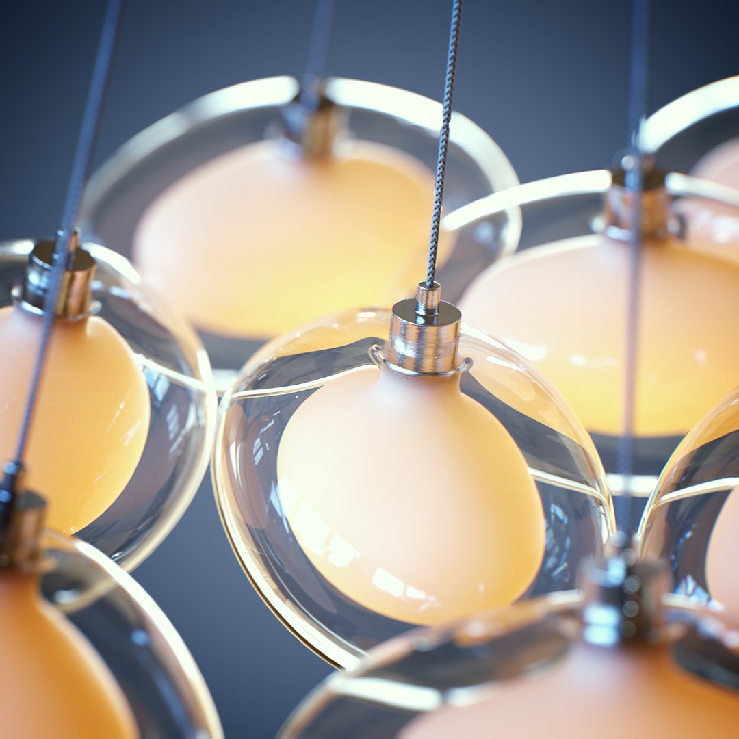 Modern Egg Light 3d Model