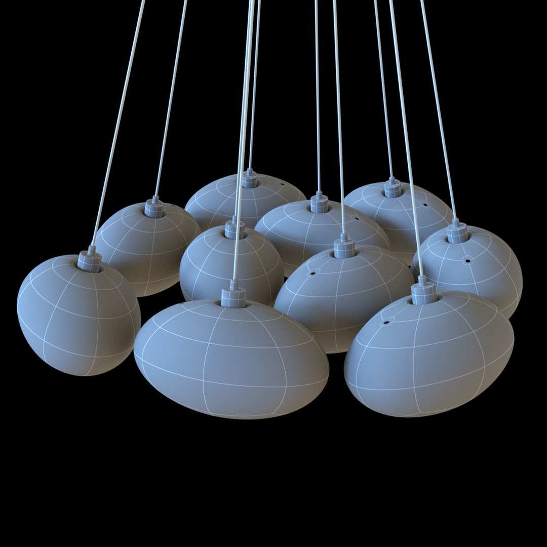 Modern Egg Light 3d Model