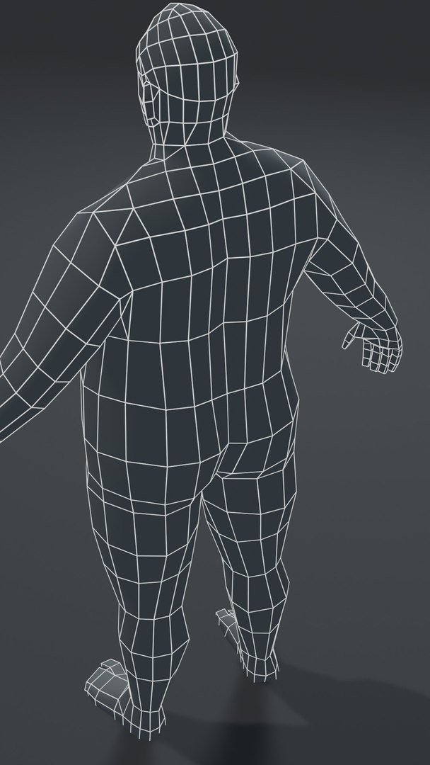 Male Body Fat Base Mesh 3D Model - TurboSquid 1655292