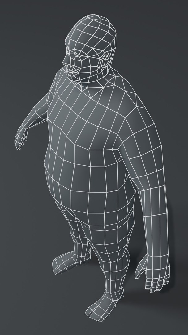 Male Body Fat Base Mesh 3D Model - TurboSquid 1655292