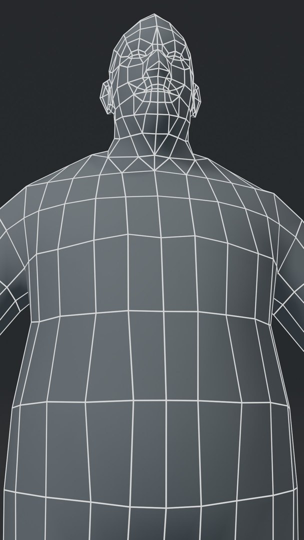 Male Body Fat Base Mesh 3D Model - TurboSquid 1655292