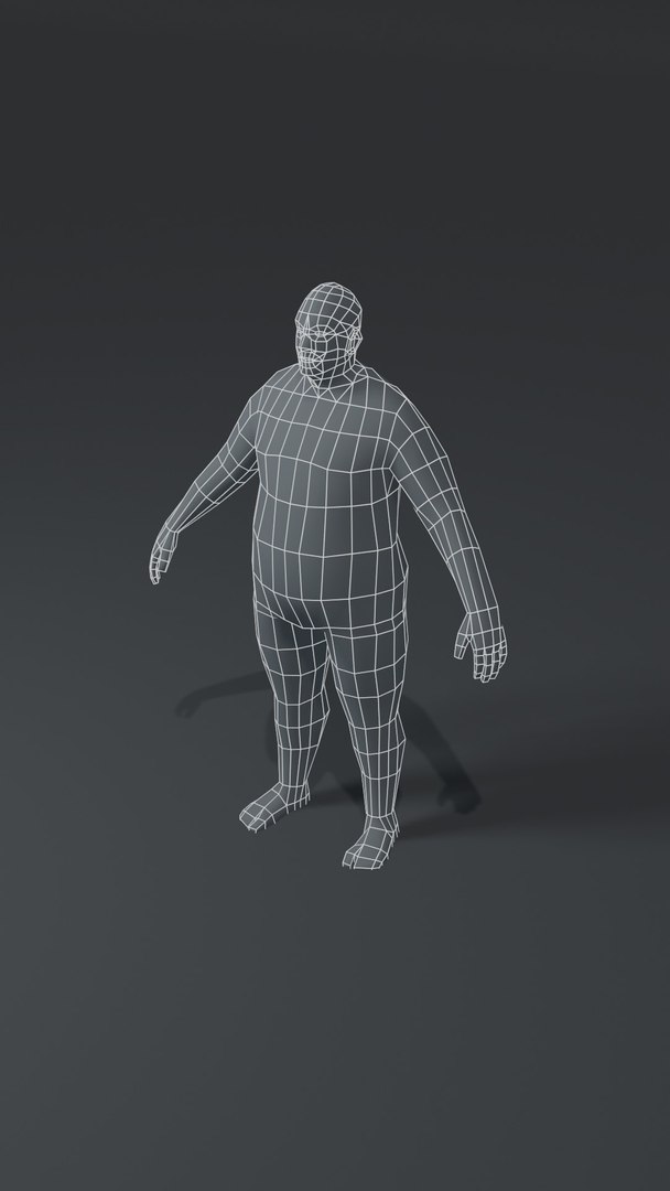 Male Body Fat Base Mesh 3D Model - TurboSquid 1655292