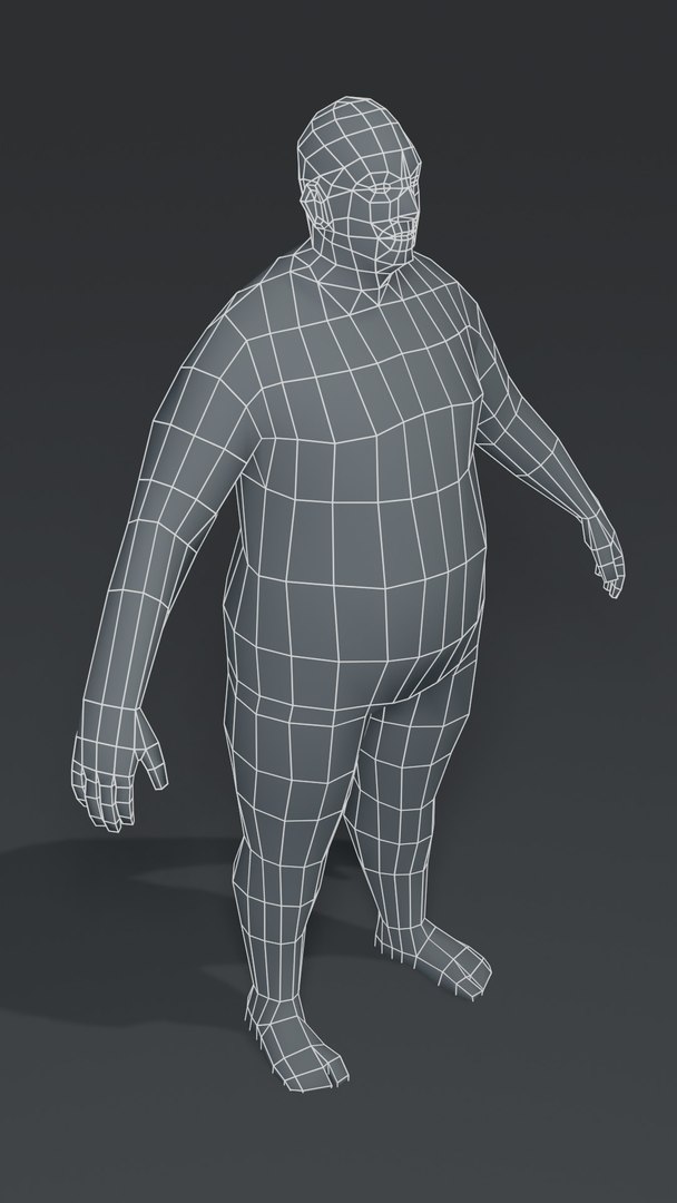 Male Body Fat Base Mesh 3D Model - TurboSquid 1655292