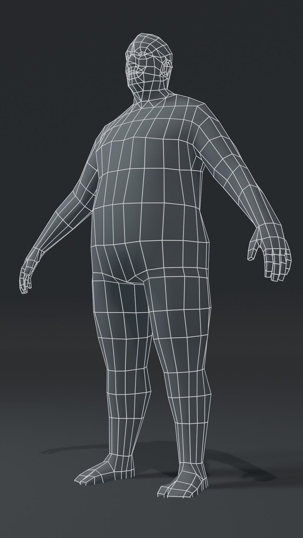 Male Body Fat Base Mesh 3D Model - TurboSquid 1655292