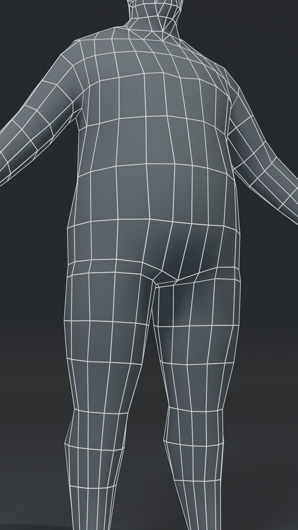 Male Body Fat Base Mesh 3D Model - TurboSquid 1655292