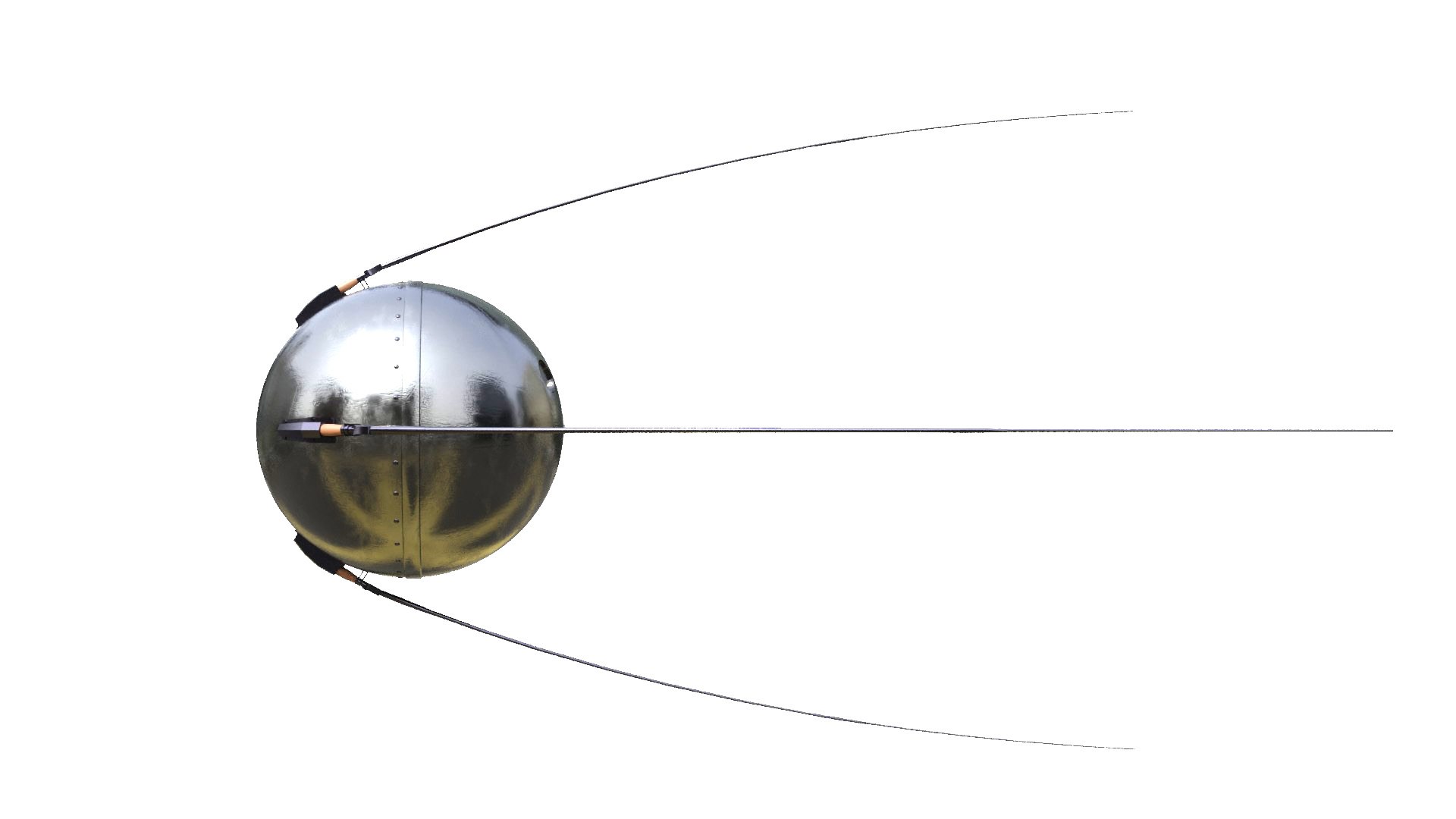 3d Sputnik 1 Satellite Model