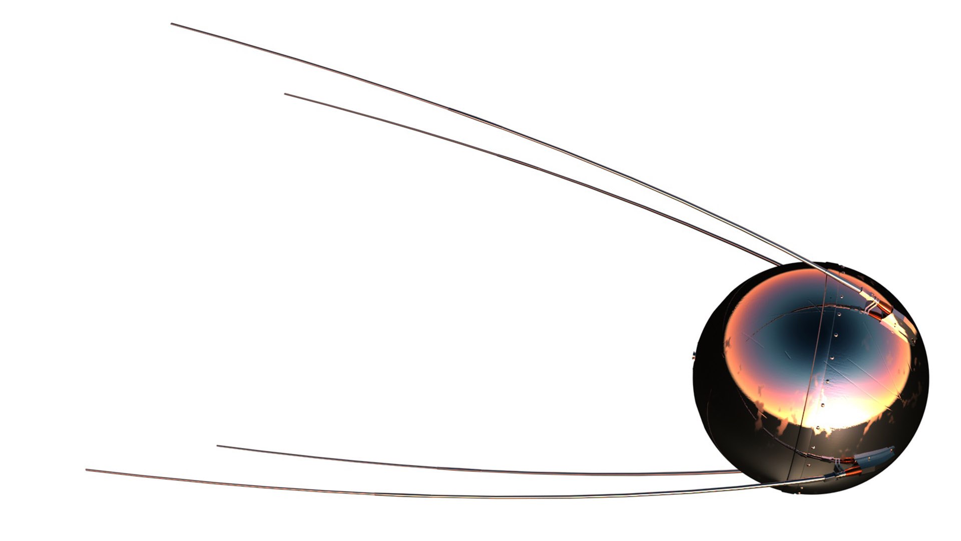 3d Sputnik 1 Satellite Model