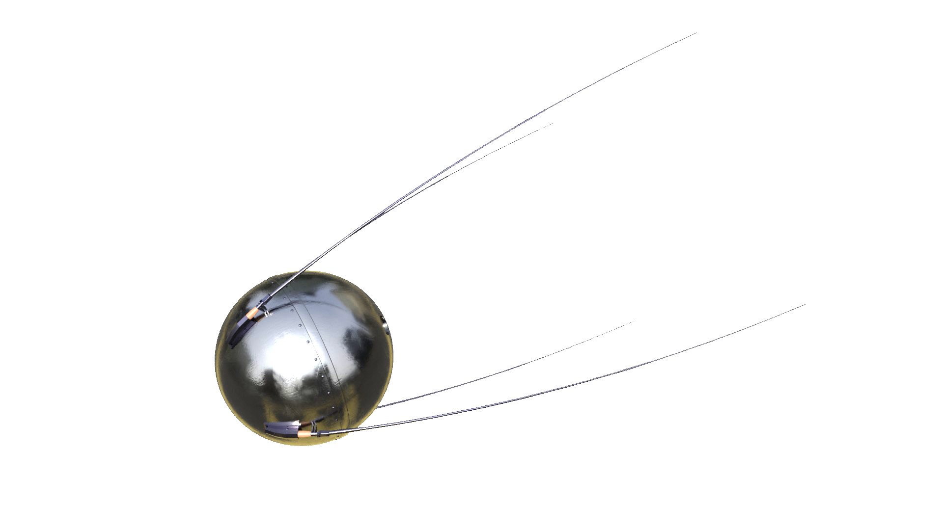 3d Sputnik 1 Satellite Model