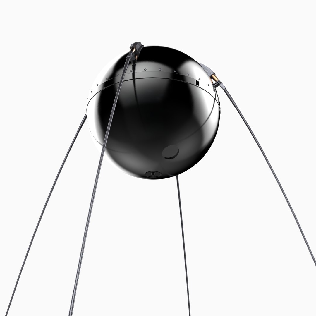 3d Sputnik 1 Satellite Model