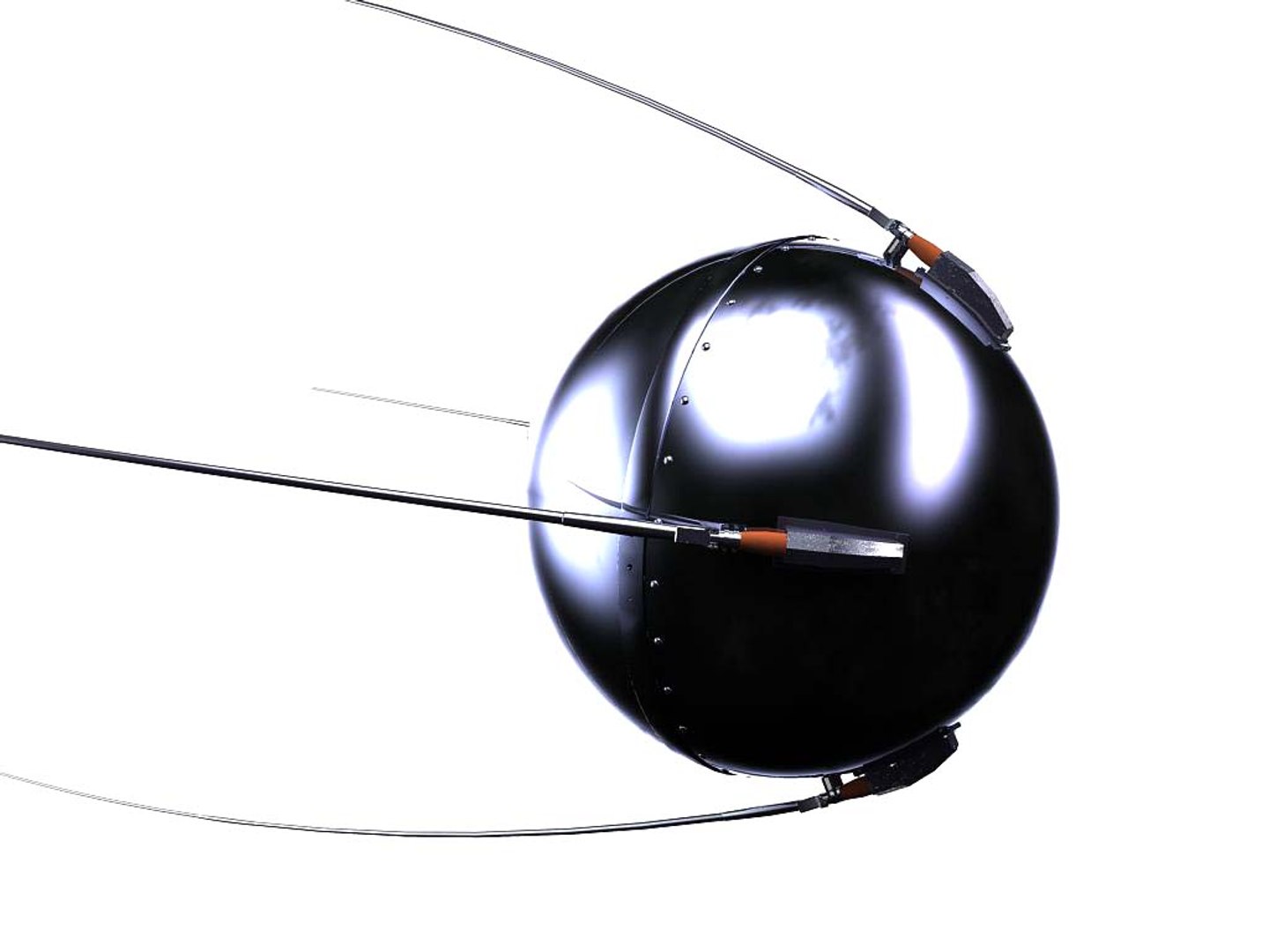 3d Sputnik 1 Satellite Model