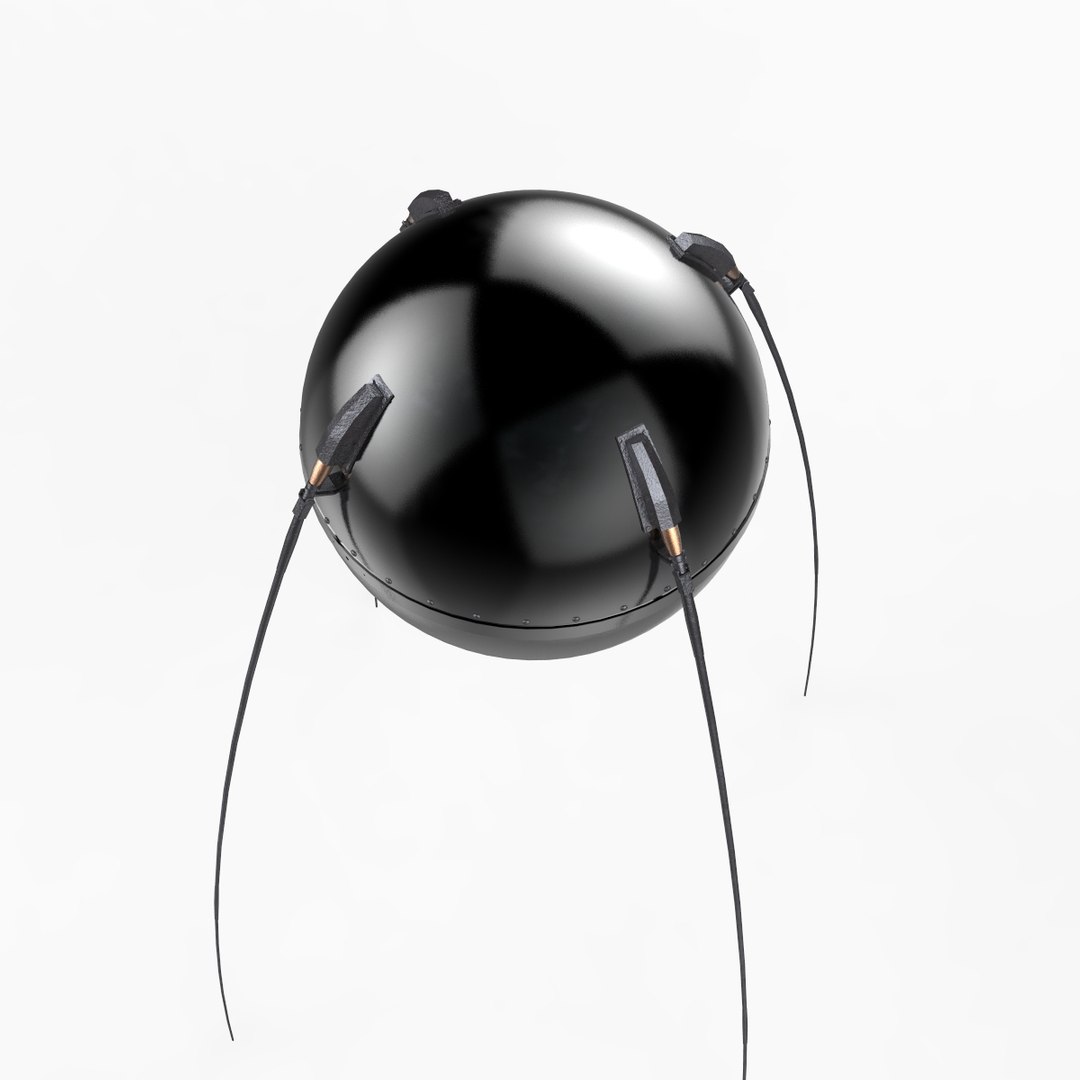 3d Sputnik 1 Satellite Model