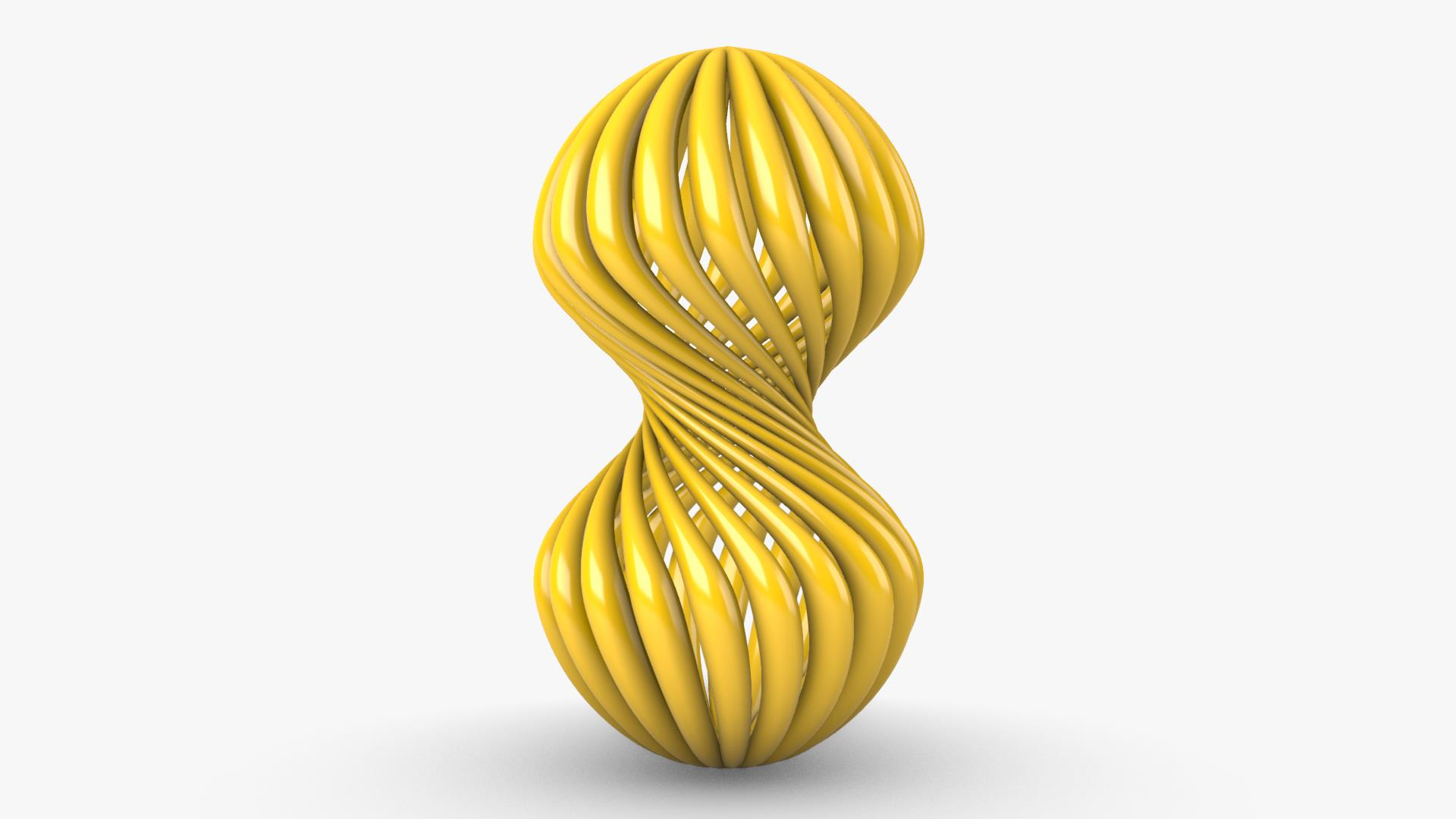 3D Modern Twisted Sand Clock - TurboSquid 2301512