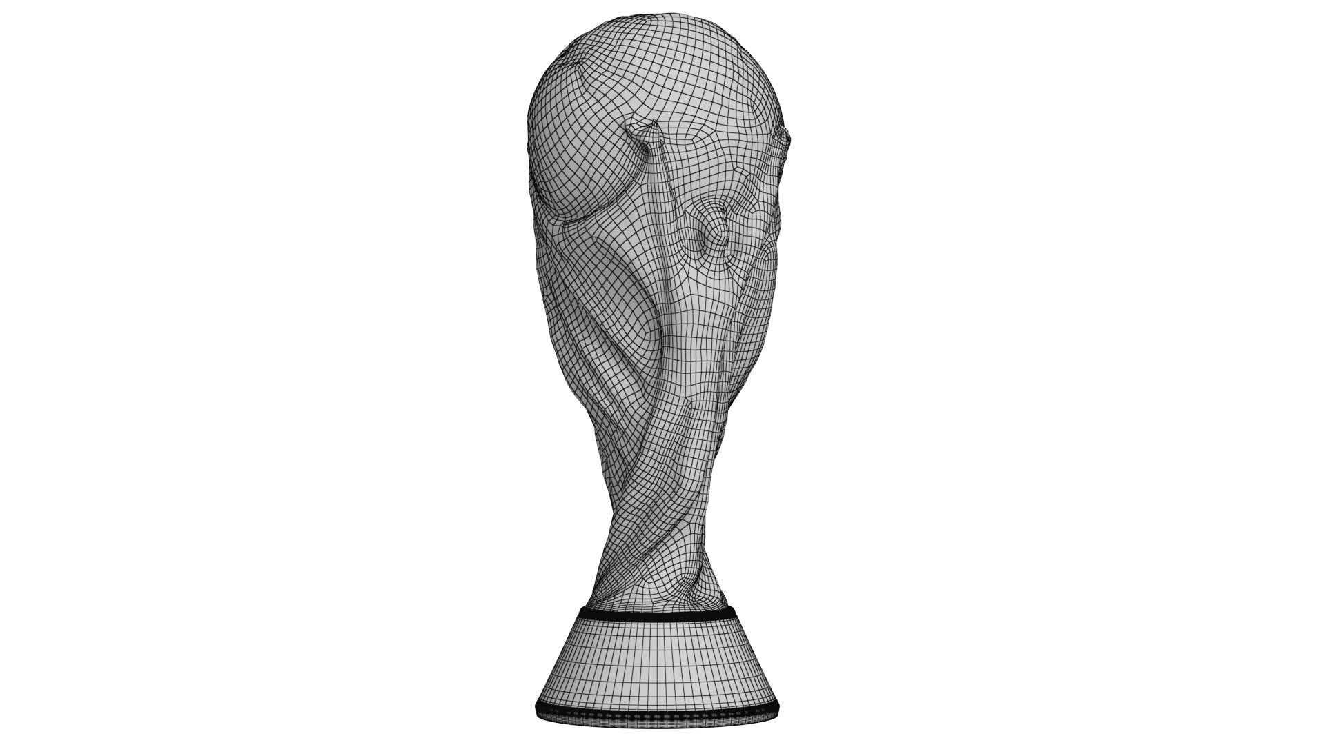 3D Silver Football Cup Trophy model - TurboSquid 2163716