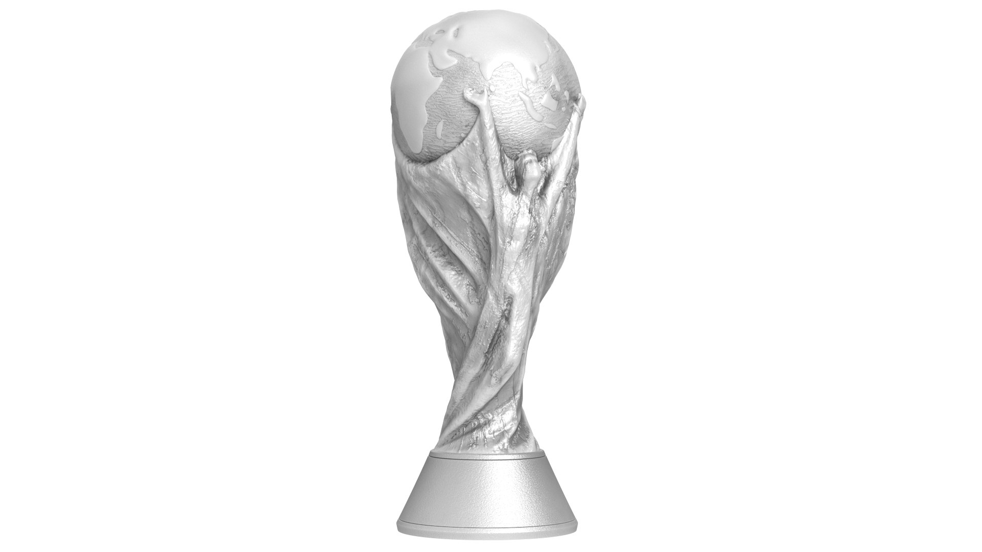 3D Silver Football Cup Trophy model - TurboSquid 2163716