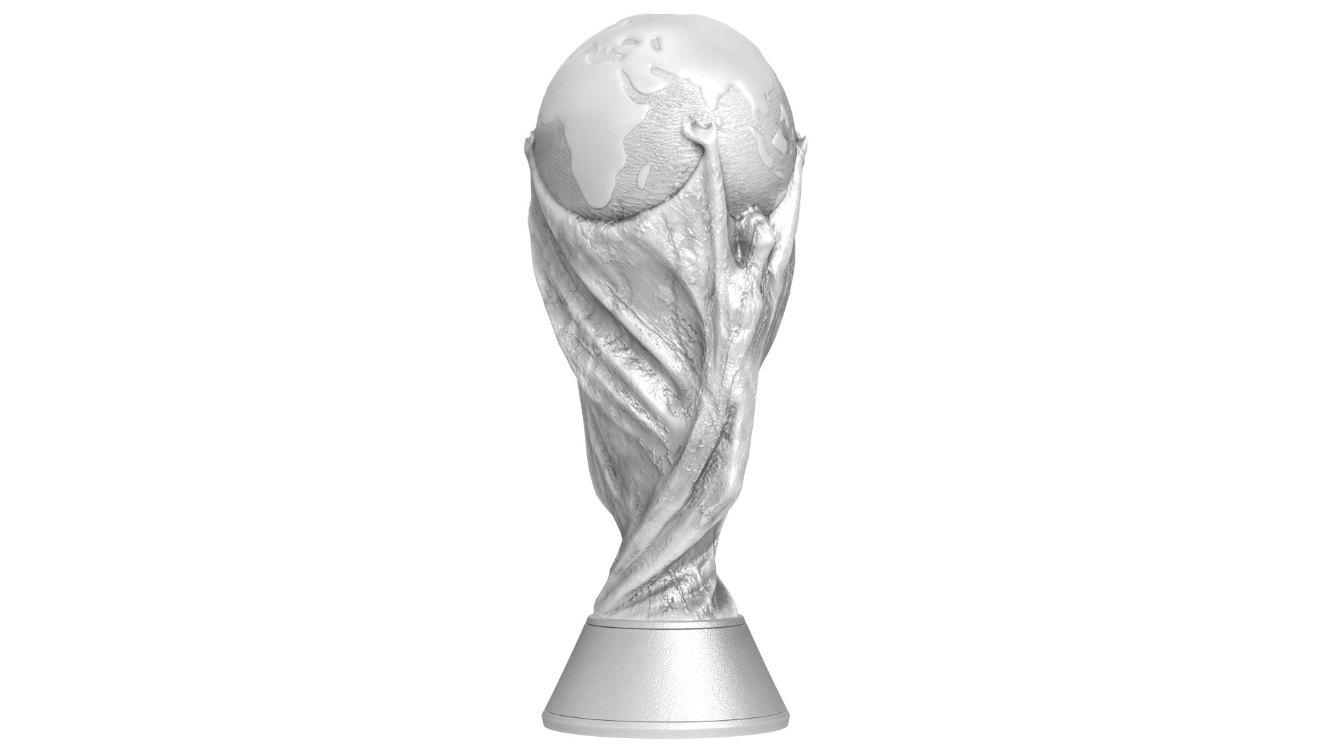 3D Silver Football Cup Trophy model - TurboSquid 2163716