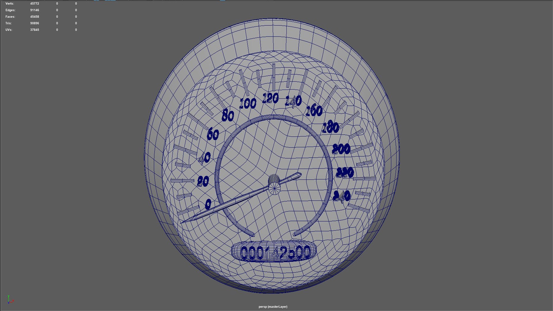3D Speedometer - TurboSquid 2185624