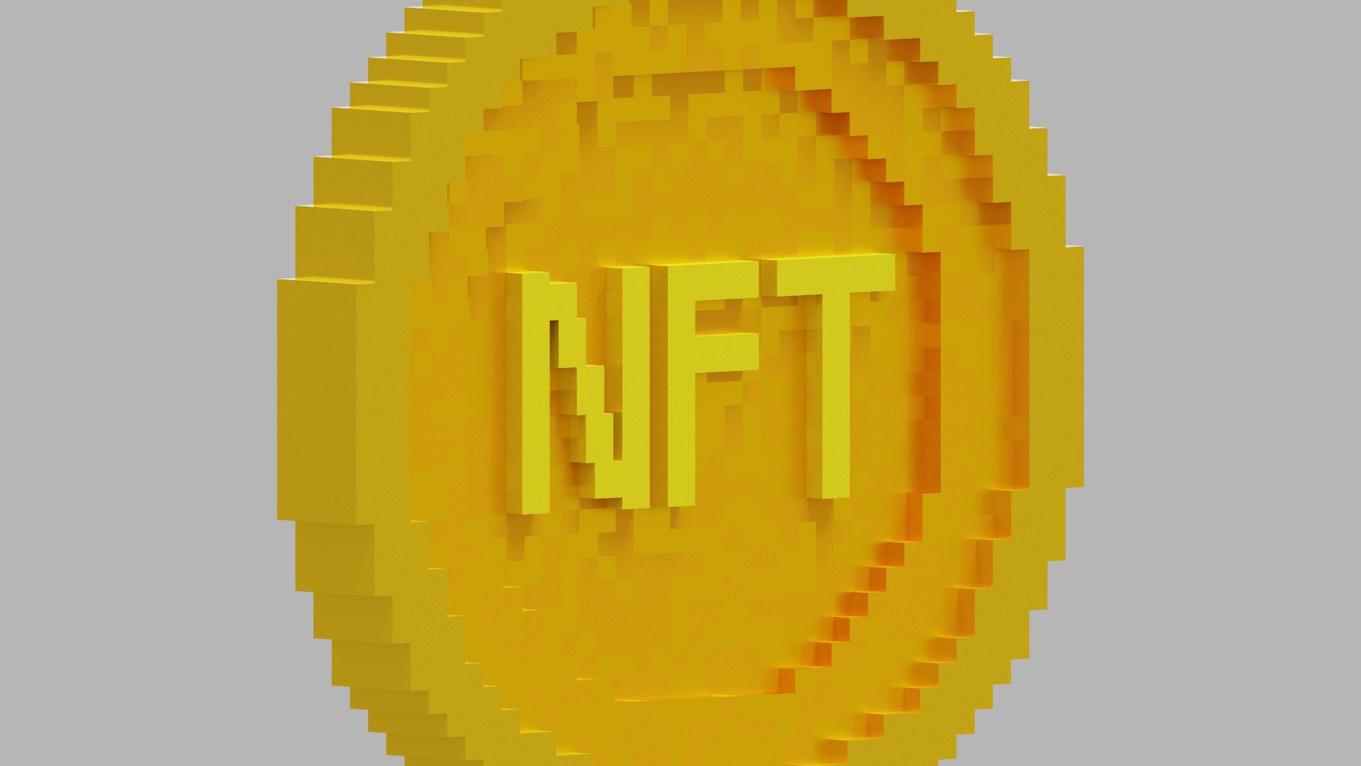 NFT Gold Coin 3D - TurboSquid 1867836