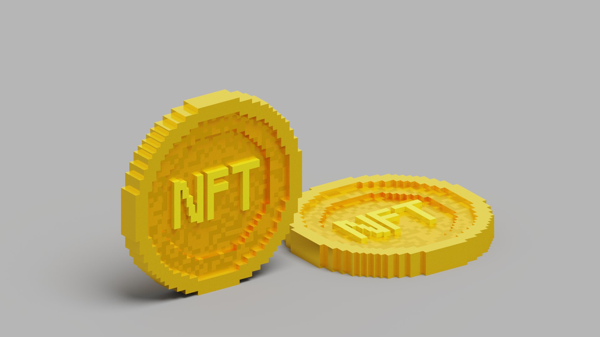 NFT Gold Coin 3D - TurboSquid 1867836