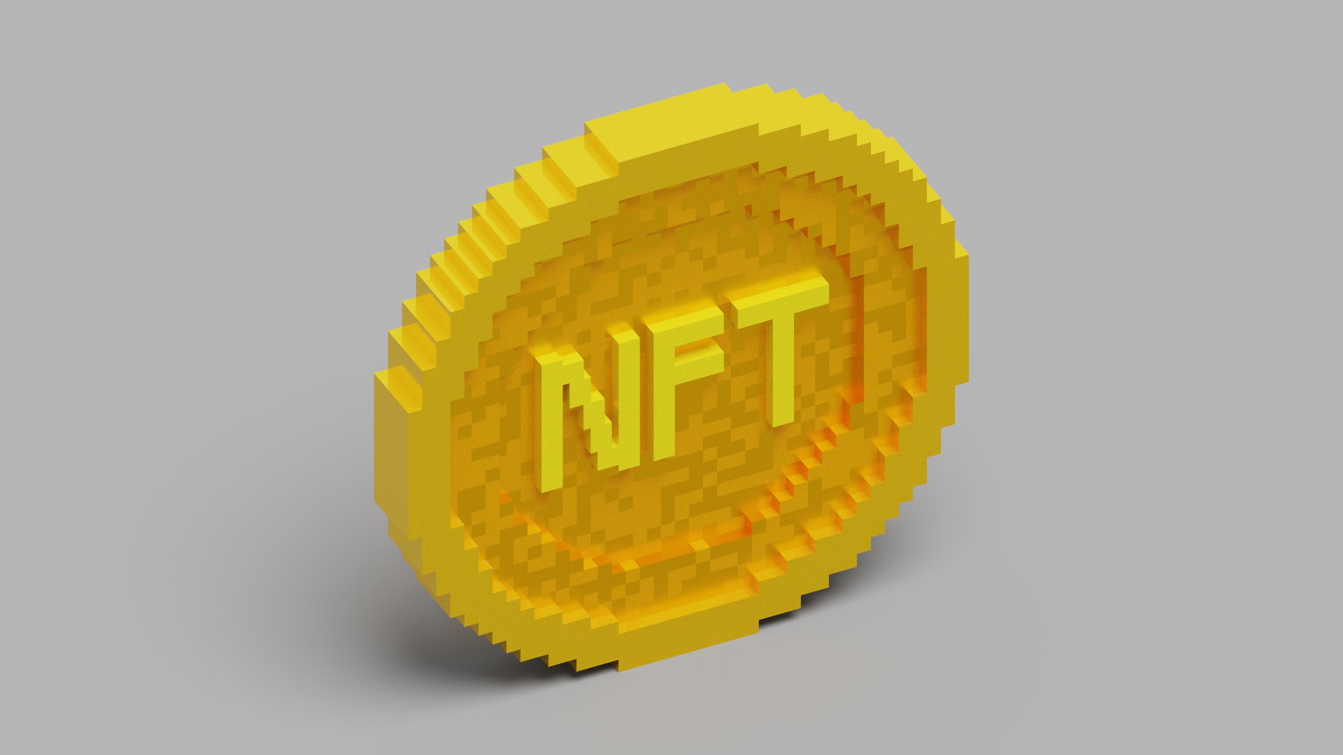 NFT Gold Coin 3D - TurboSquid 1867836