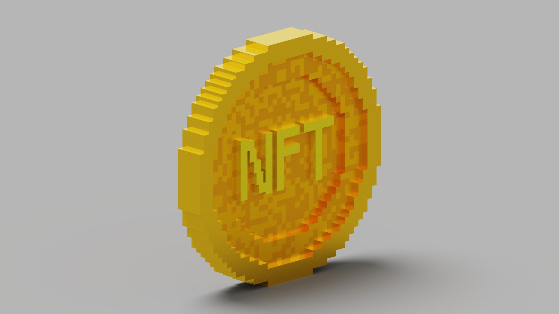 NFT Gold Coin 3D - TurboSquid 1867836