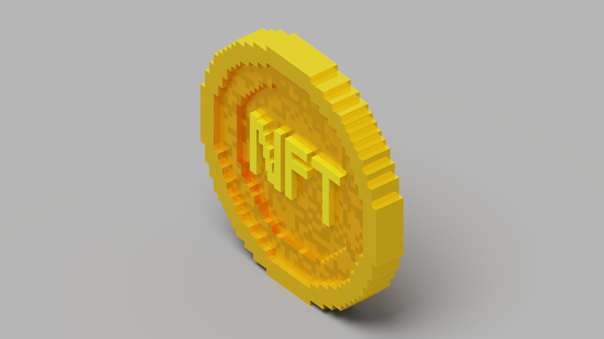 NFT Gold Coin 3D - TurboSquid 1867836