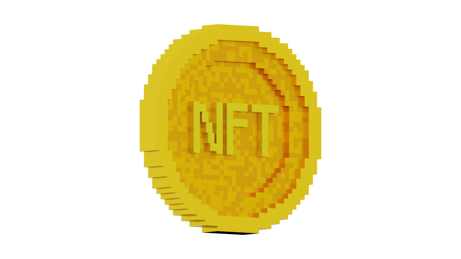 NFT Gold Coin 3D - TurboSquid 1867836