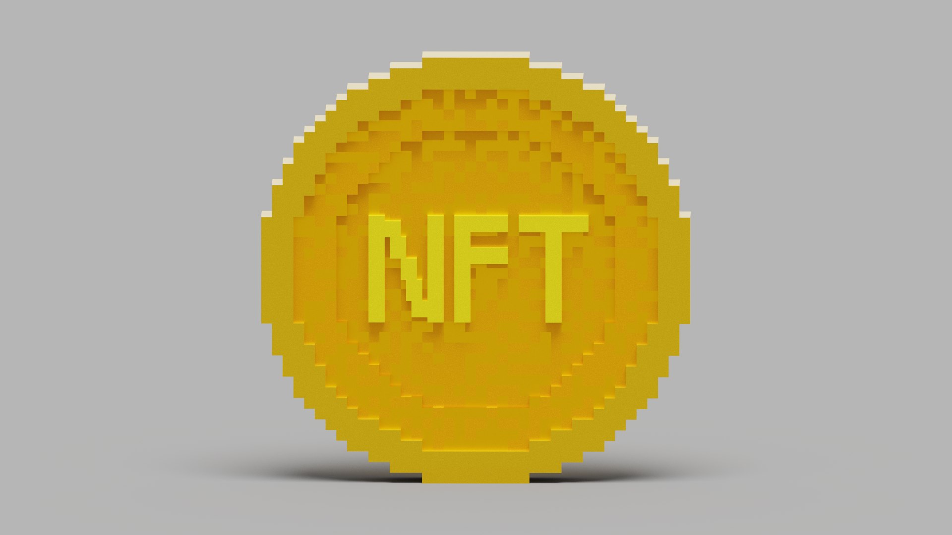 NFT Gold Coin 3D - TurboSquid 1867836