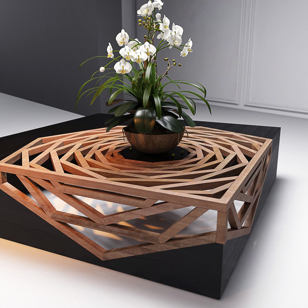 3D Model Hanako Coffee Table Vito - TurboSquid 1150702