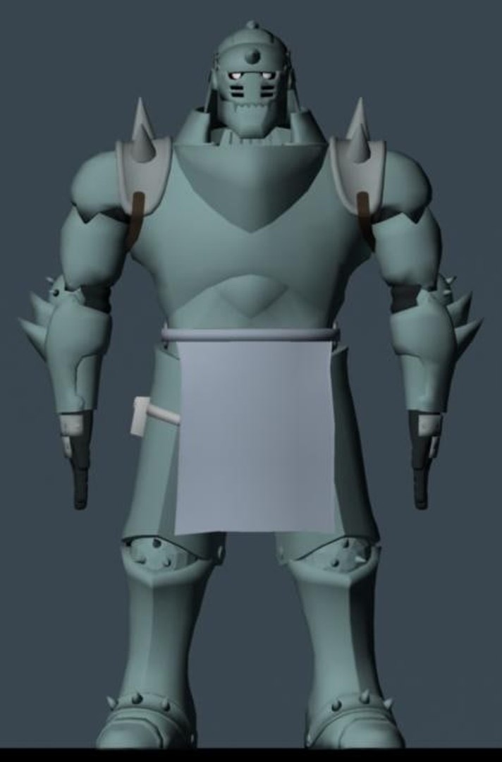 3d Alphonse Elric Model