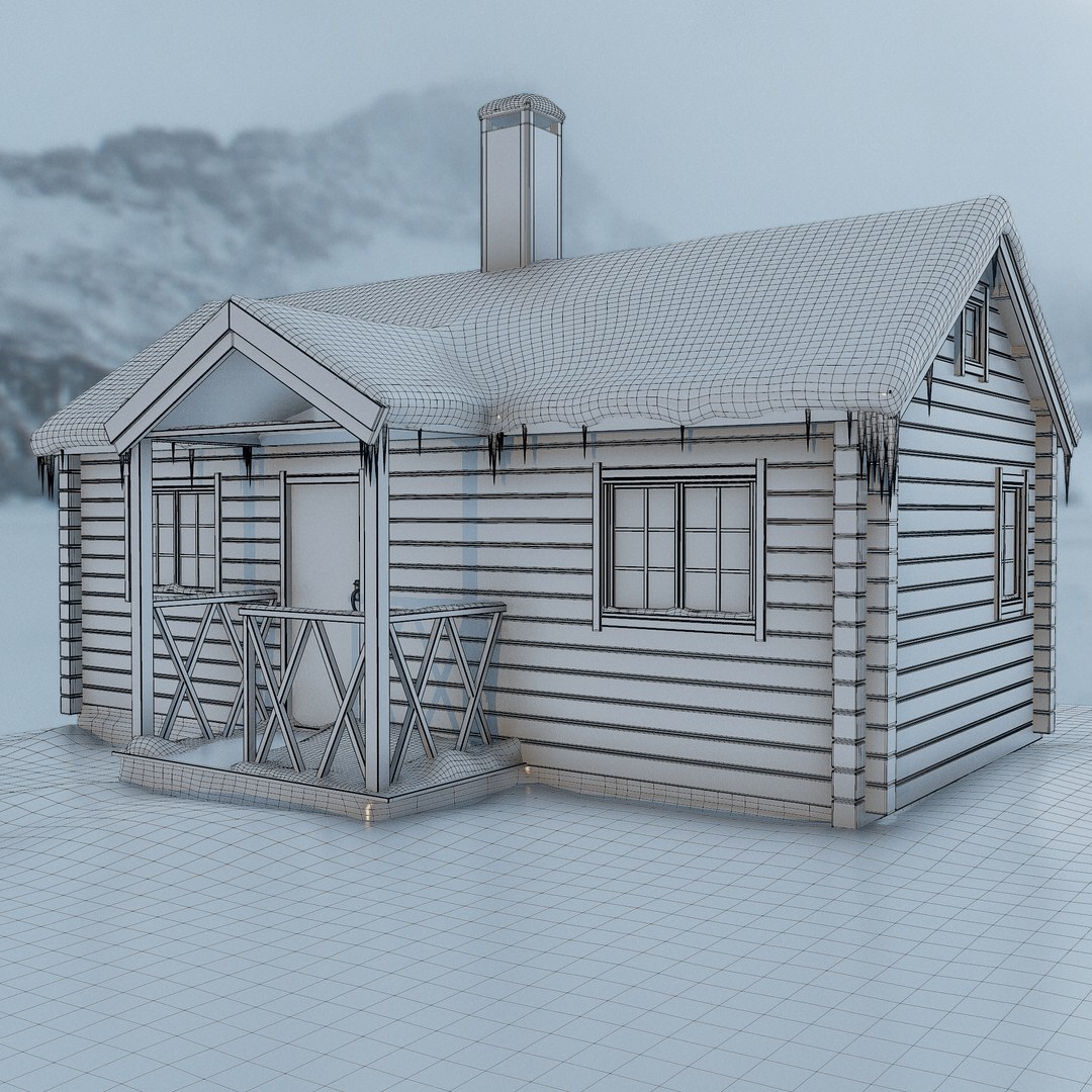 Mountain Cabin 3d Model