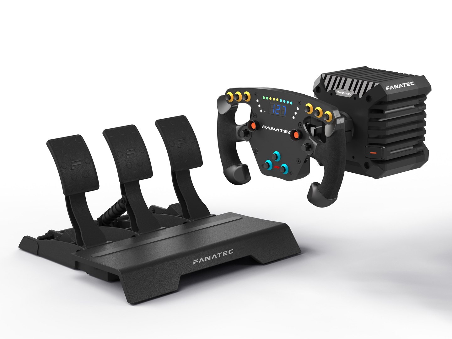3D Fanatec F1 Wheel And Elite Pedals V2 - TurboSquid 2239694