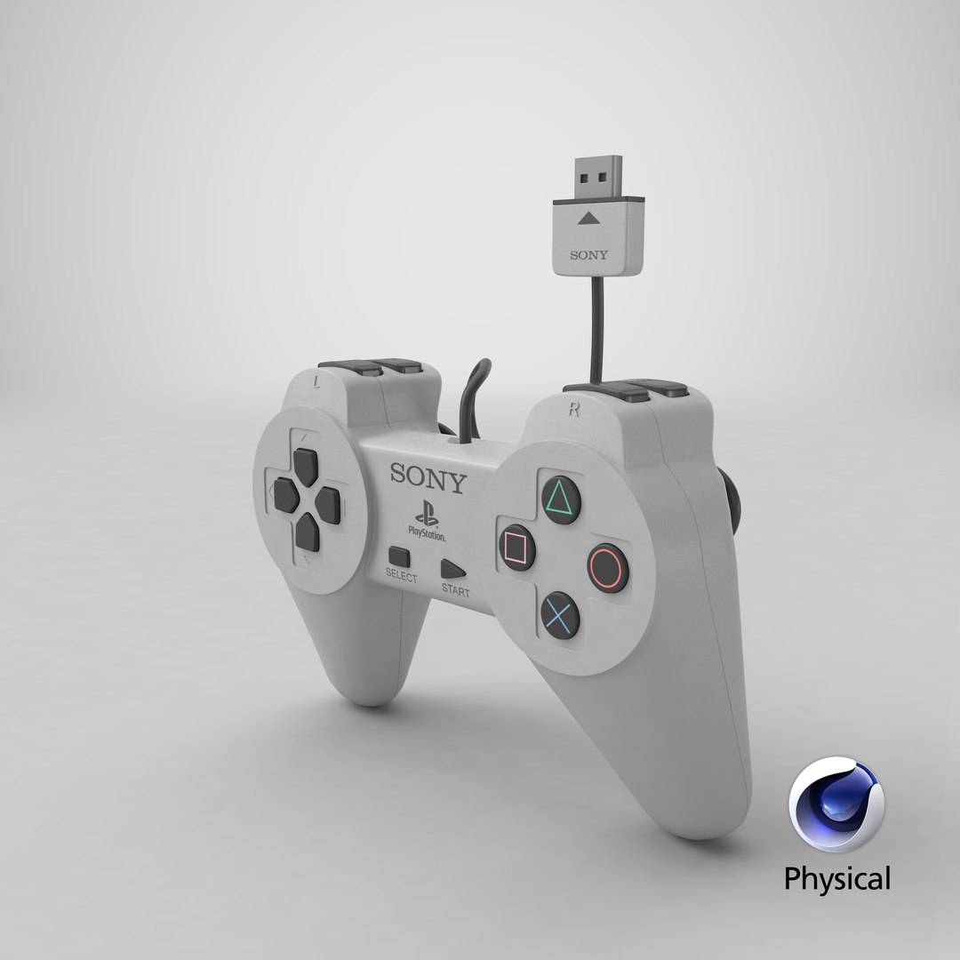 Classic Playstation Controller Joystick 3D - TurboSquid 1539897