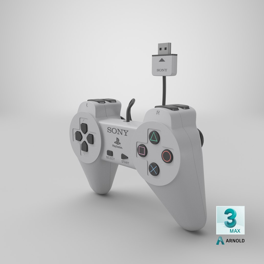 Classic Playstation Controller Joystick 3D - TurboSquid 1539897