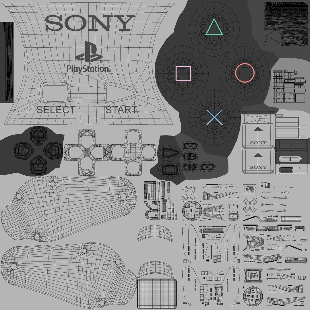 Classic Playstation Controller Joystick 3D - TurboSquid 1539897