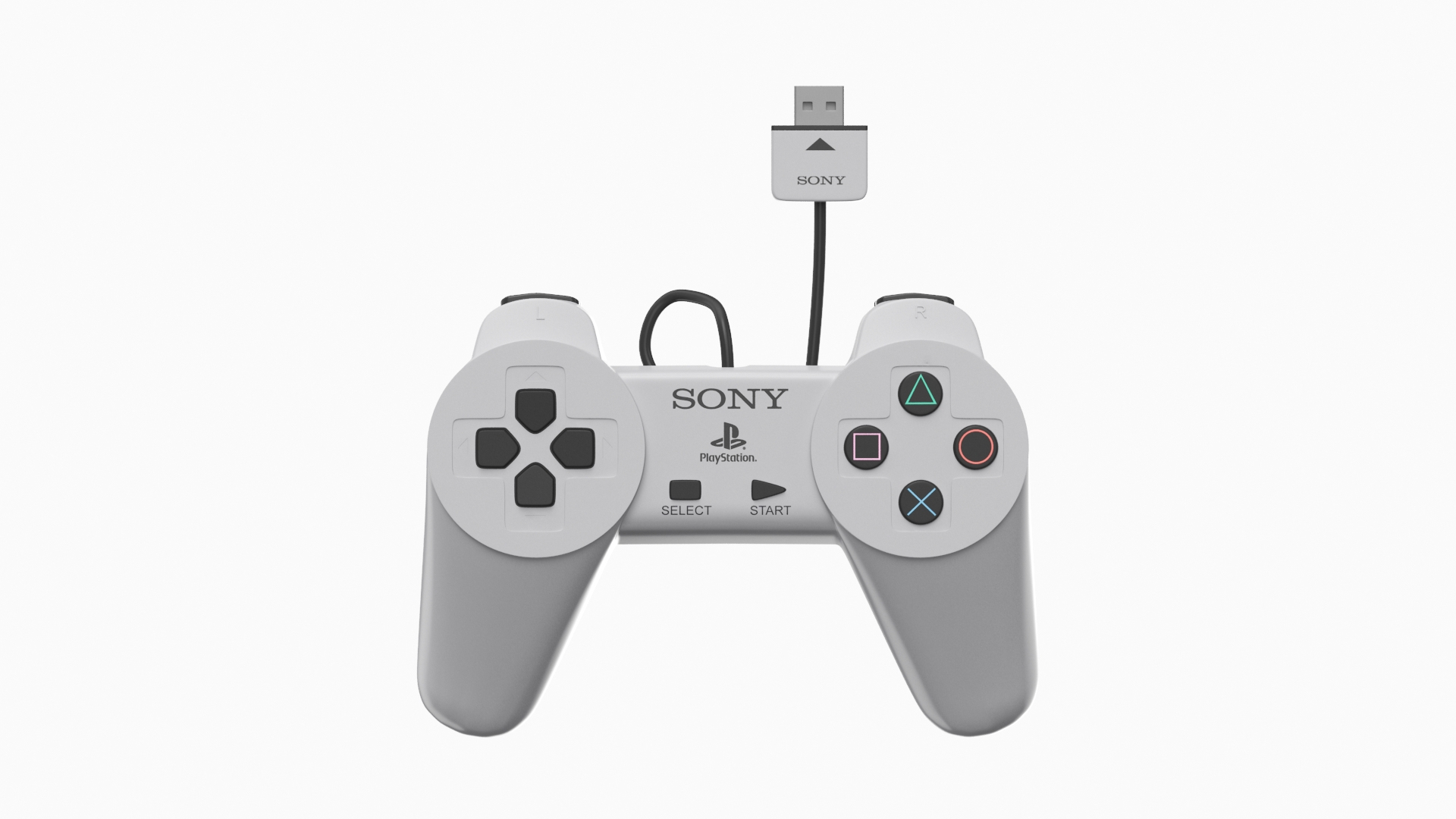 Classic Playstation Controller Joystick 3D - TurboSquid 1539897