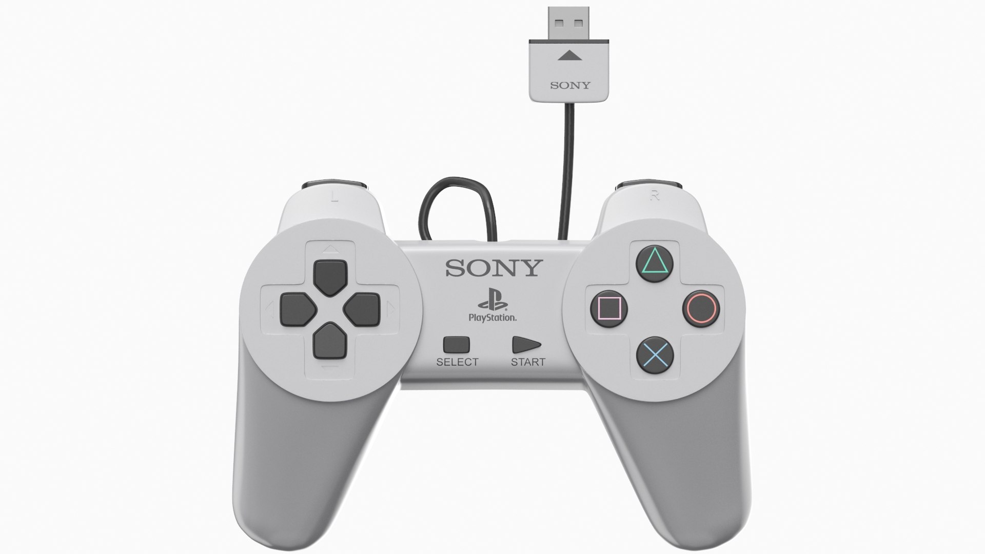 Classic playstation controller joystick 3D - TurboSquid 1539897