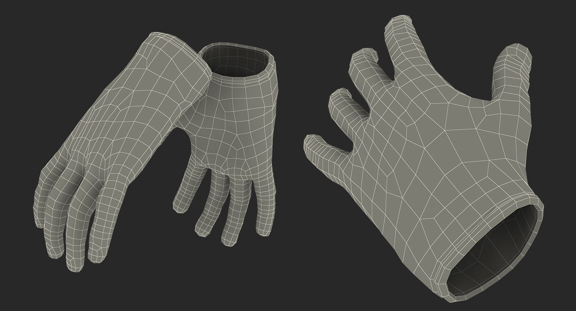 3D sport gloves 2 model - TurboSquid 1446445