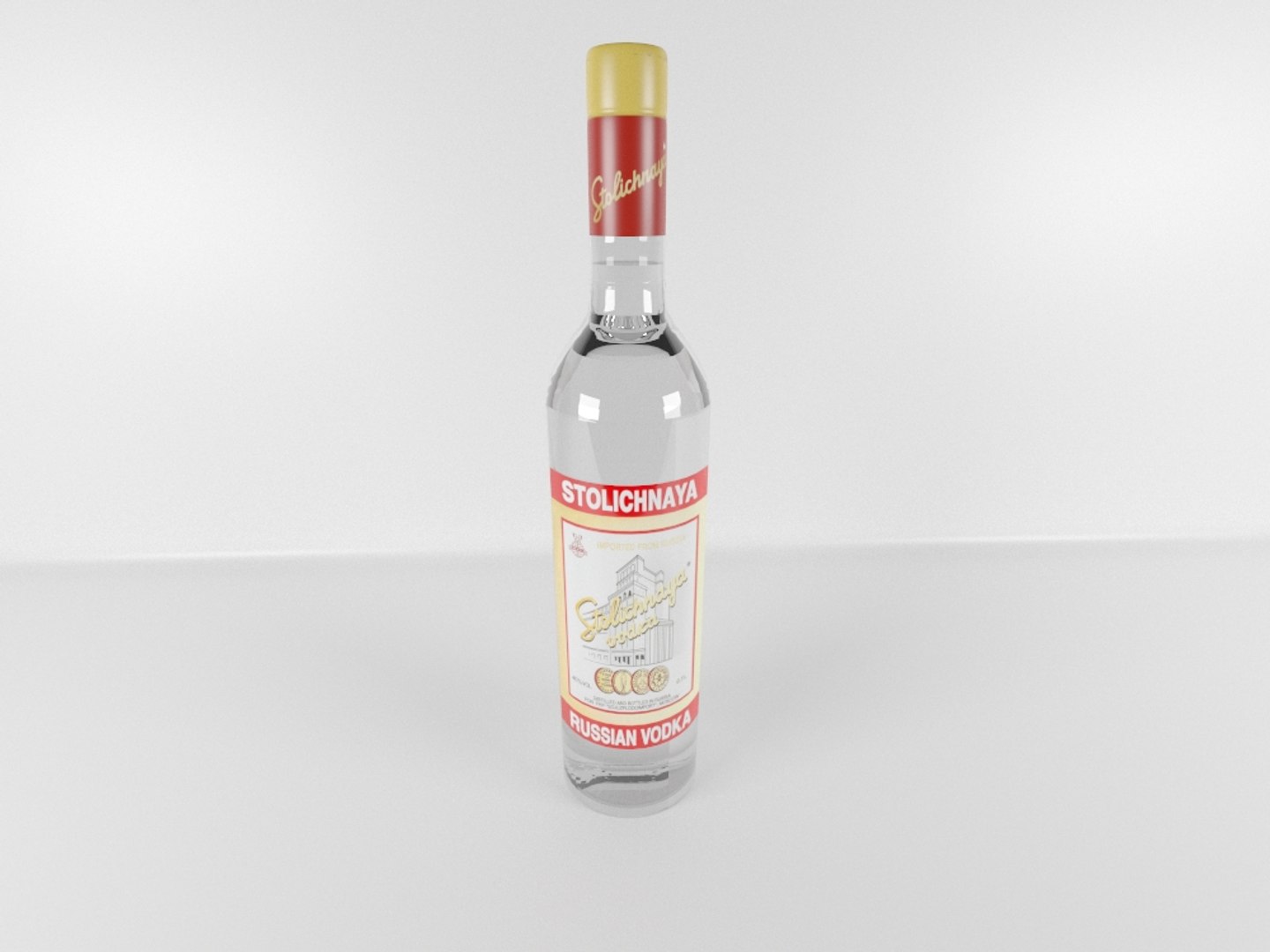 Bottle Vodka 3D Model - TurboSquid 1556492