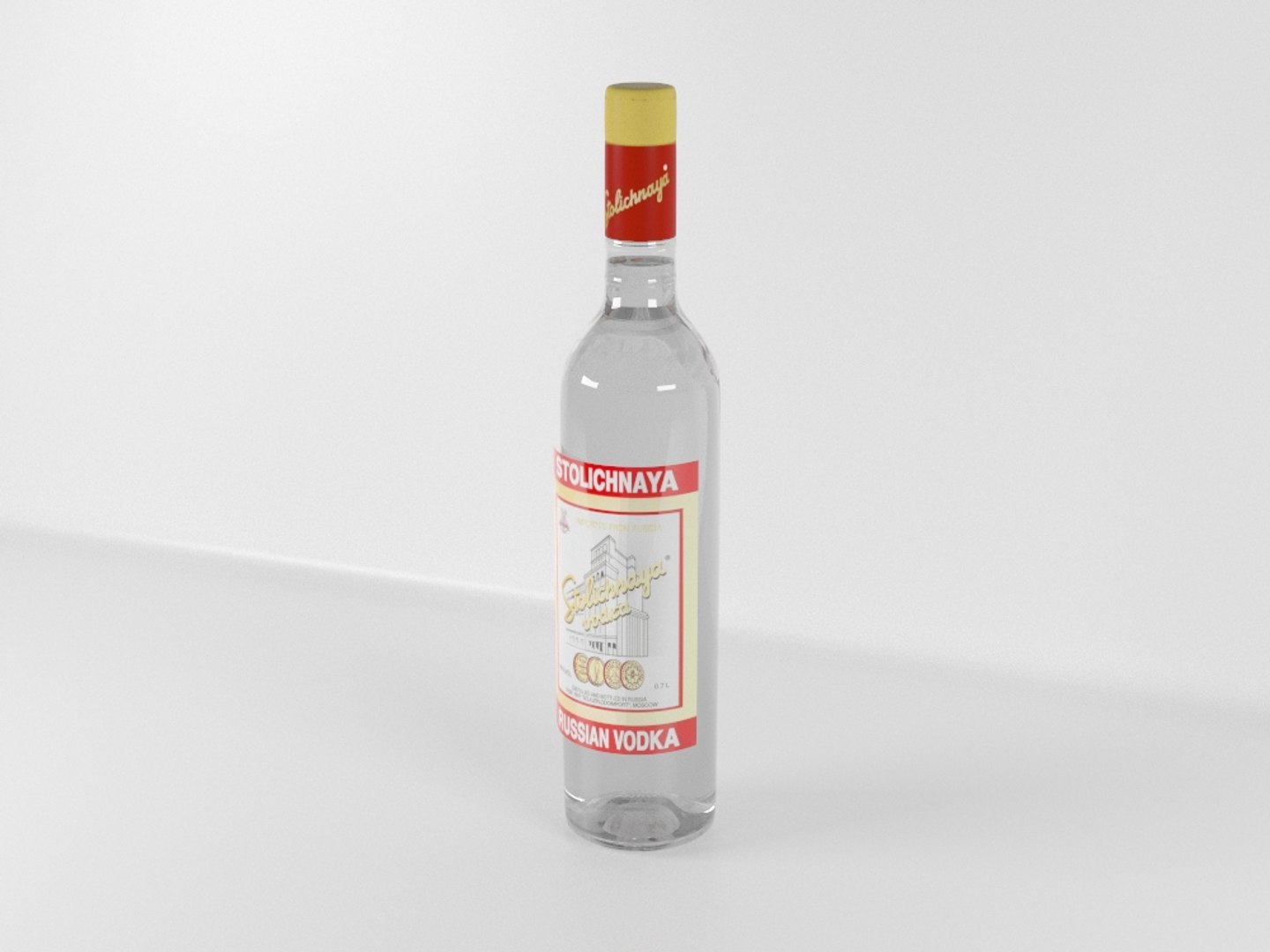 Bottle Vodka 3D Model - TurboSquid 1556492