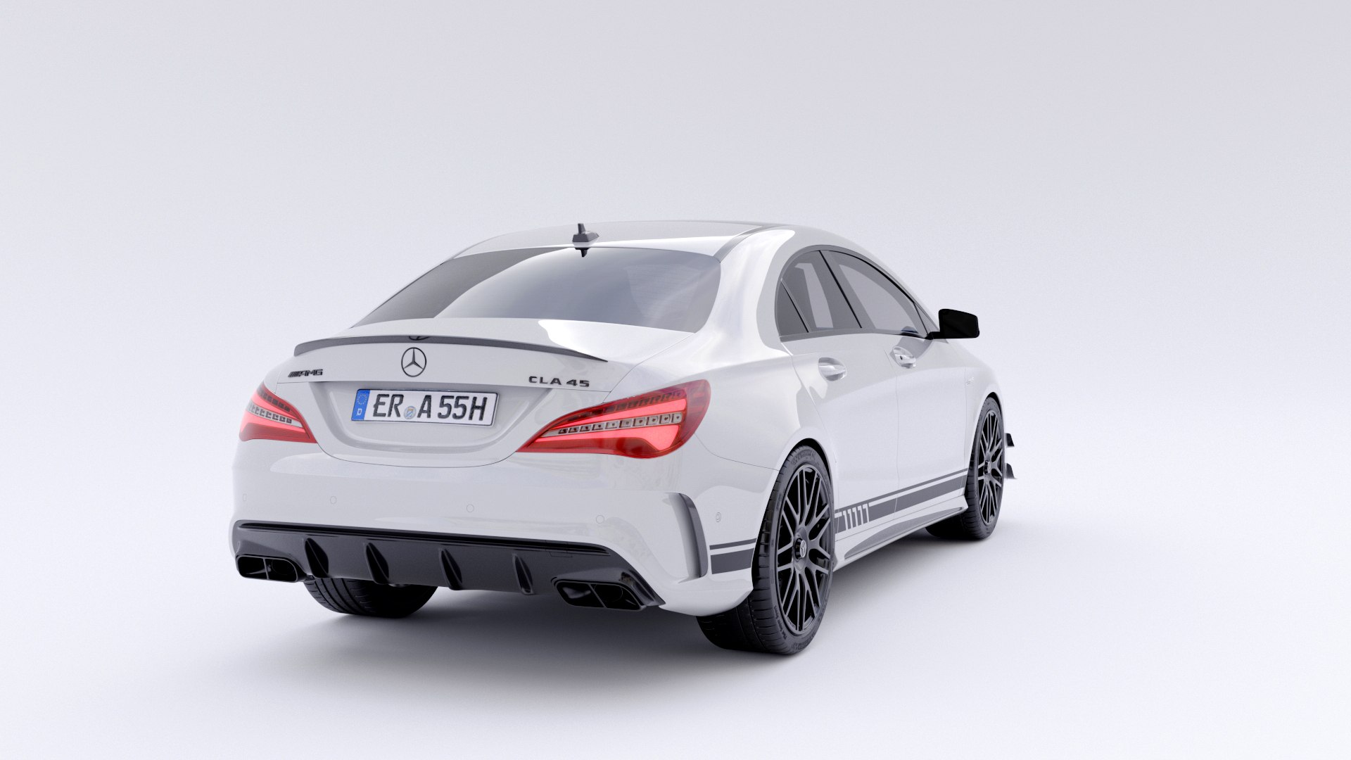 3D Mercedes-benz Amg Cla45 - TurboSquid 1340466