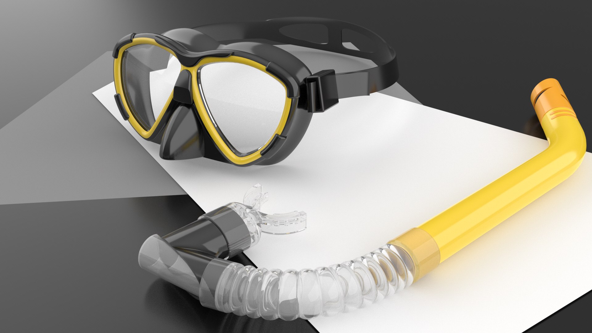 3D Scuba Diving Glasses - TurboSquid 1813927