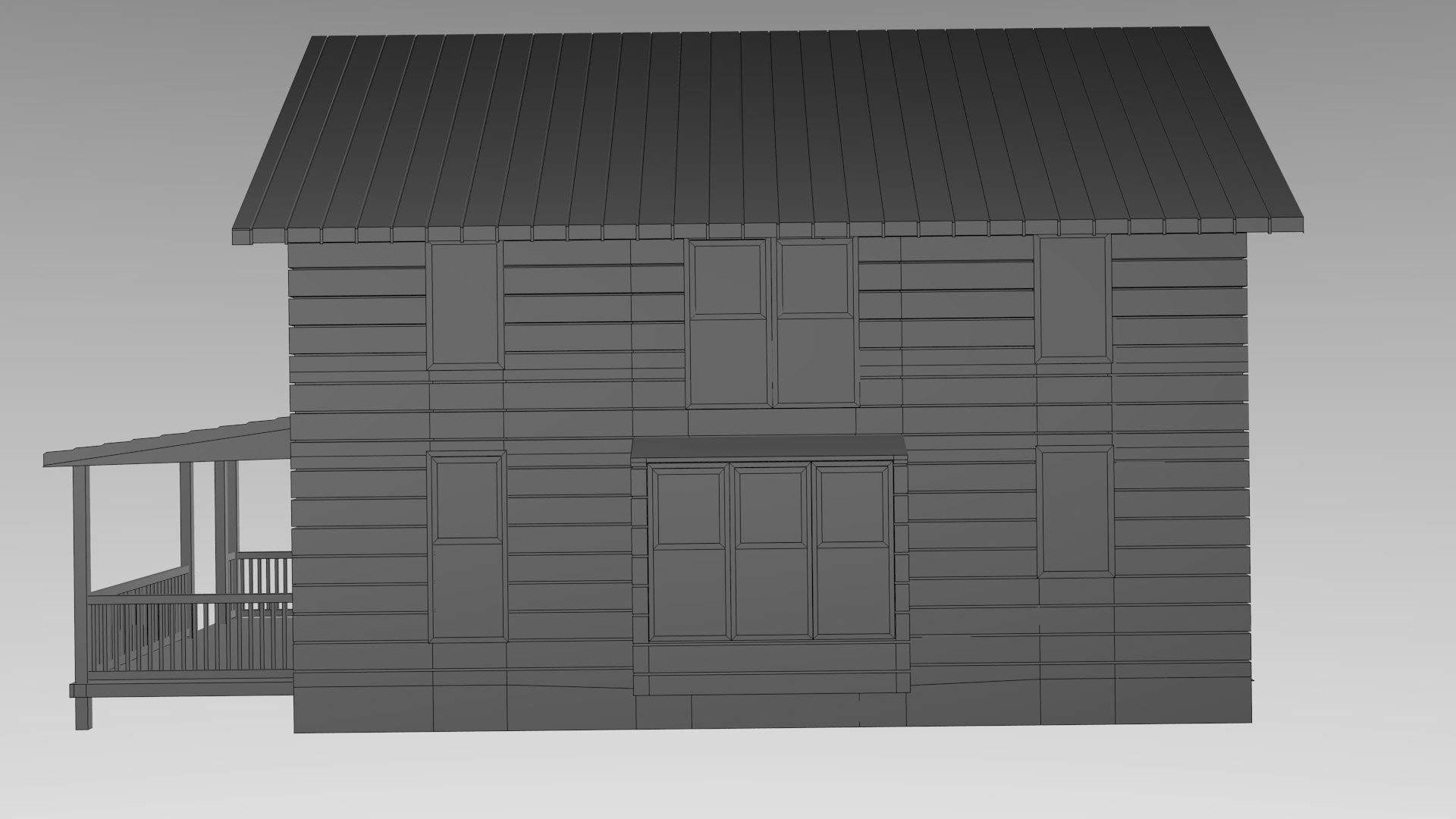 3d Obj Simple House