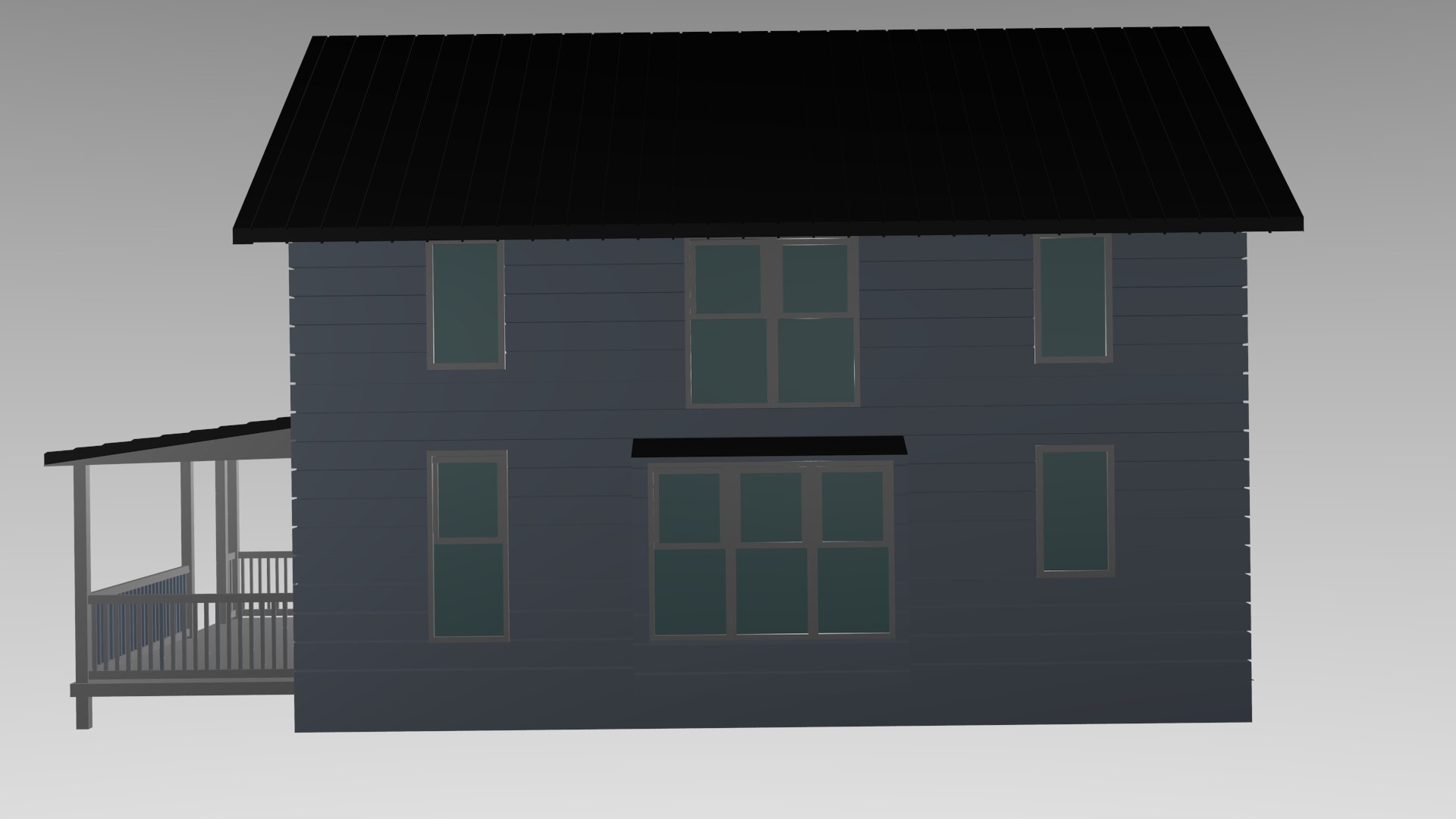 3d Obj Simple House