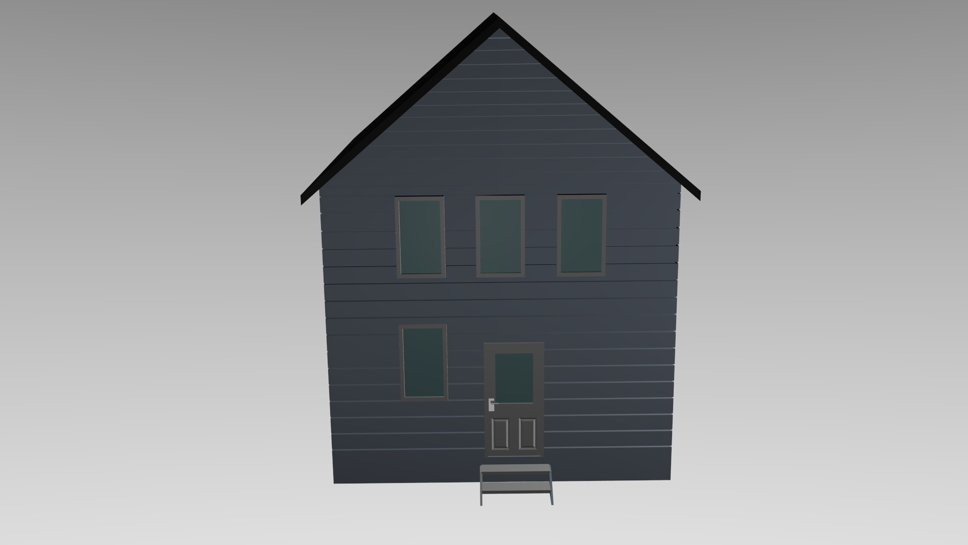 3d Obj Simple House