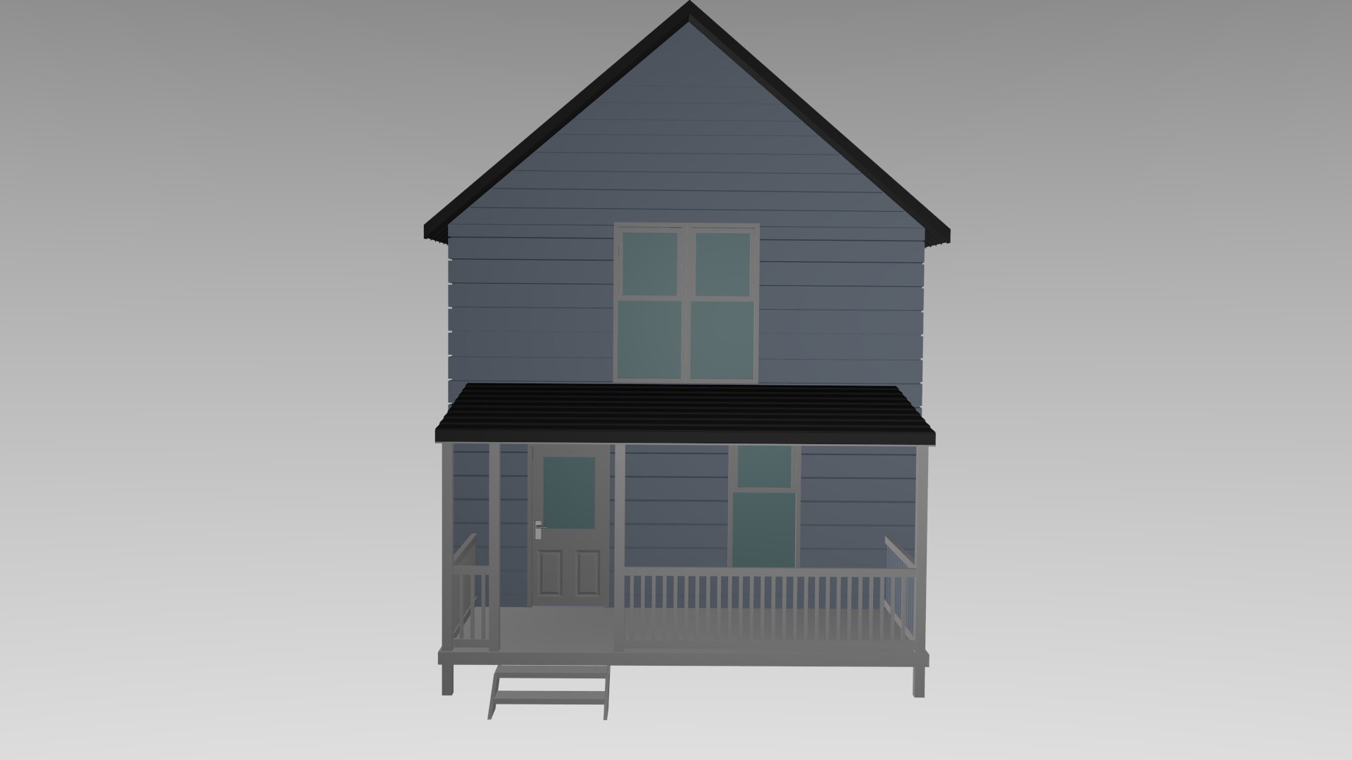 3d Obj Simple House