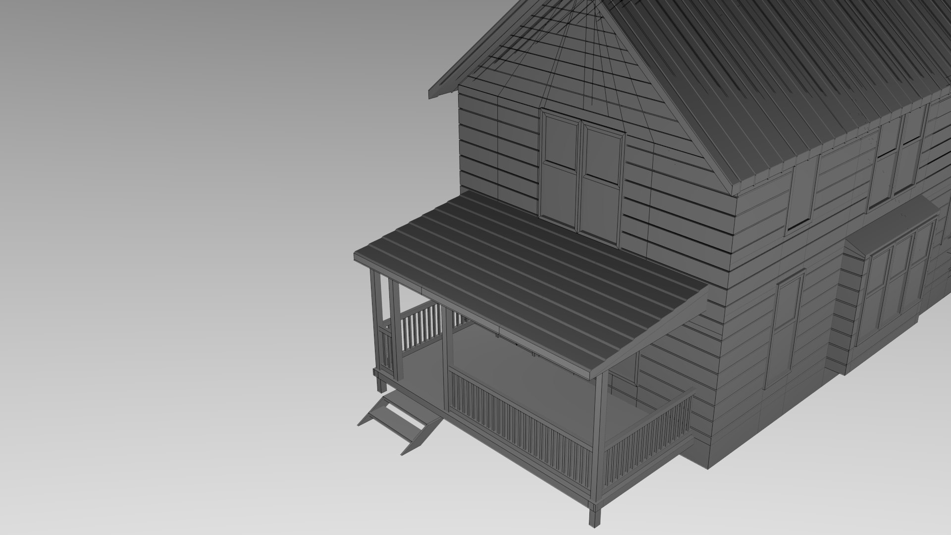 3d Obj Simple House