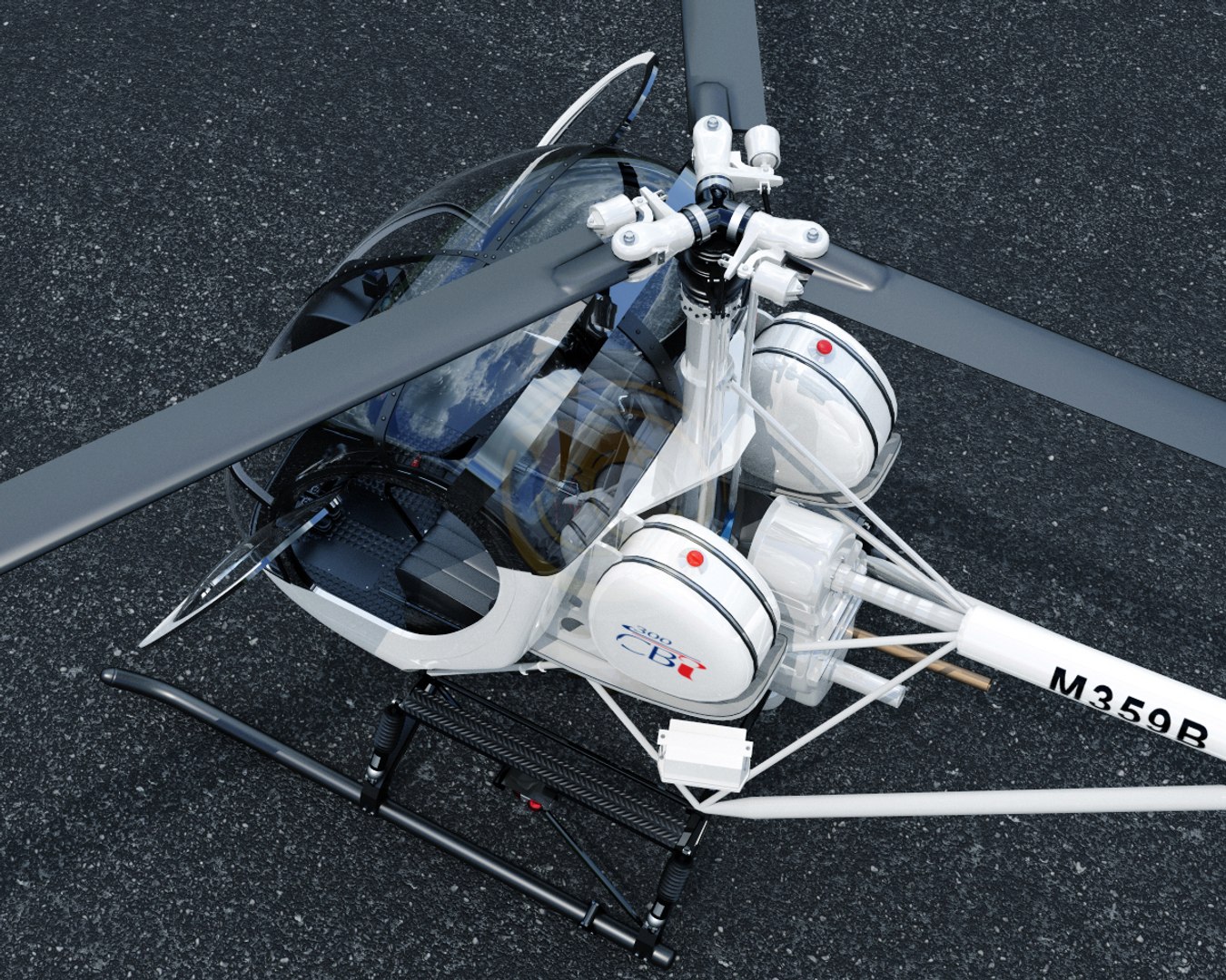 Schweizer 300c 3d Model