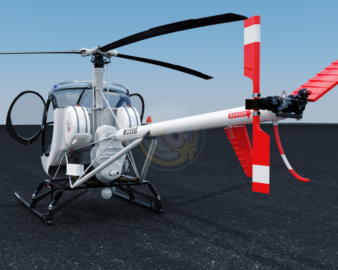 Schweizer 300c 3d Model