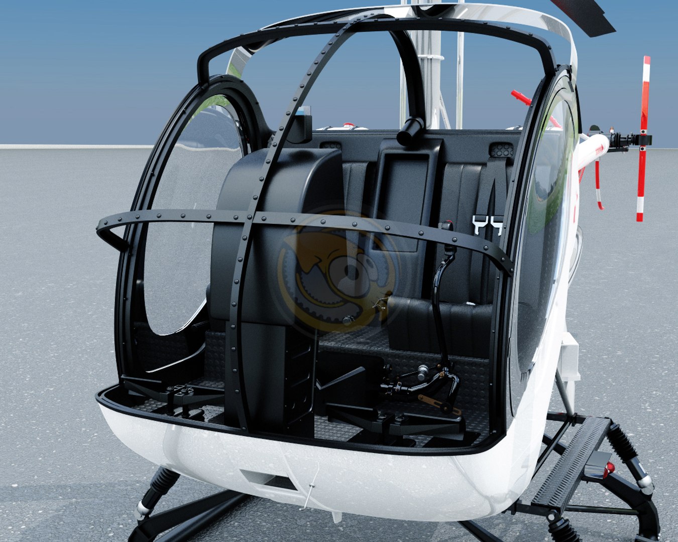 Schweizer 300c 3d Model