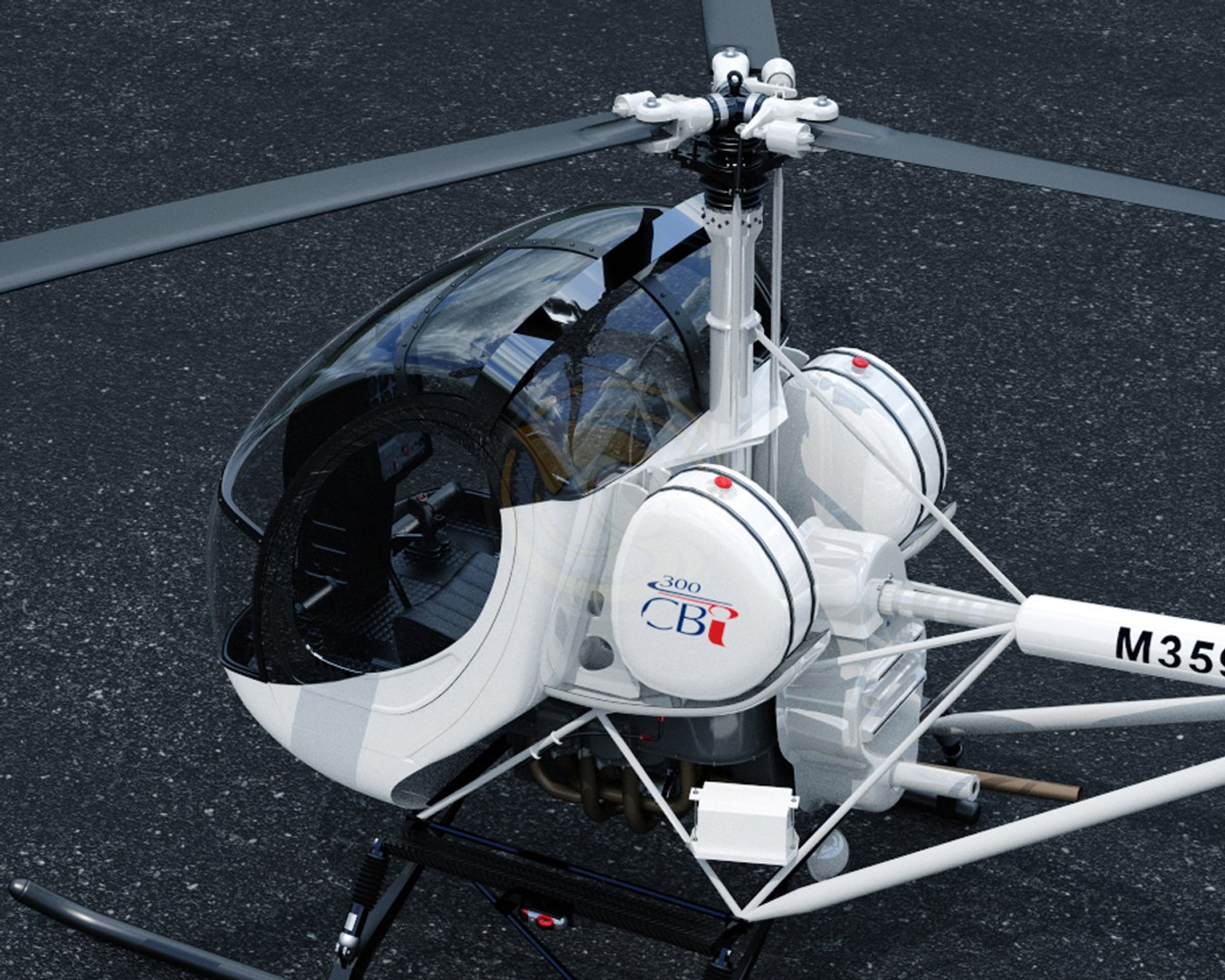 Schweizer 300c 3d Model